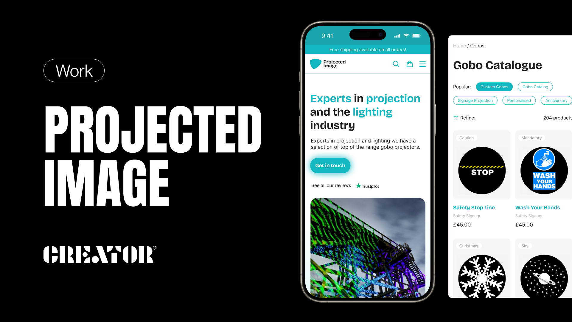 Projected Image | Work | Creator® | Digital Creative Agency